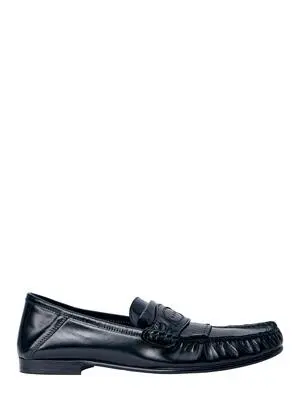 Marni Leather Penny Loafers - Black