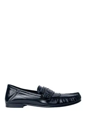 Marni Leather Penny Loafers - Black