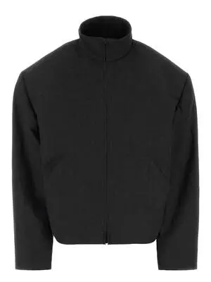 Balenciaga Slate Linen Blend Jacket - Black