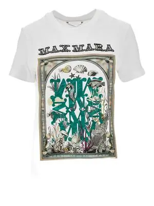 Max Mara MAX MARA Printed Cotton T-Shirt Multicolor