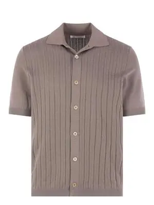 Brunello Cucinelli Knitted Cotton Cardigan - Multicolor