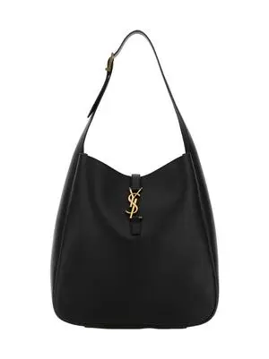 Saint Laurent Le 5 À 7 Large Leather Shoulder Bag - Black