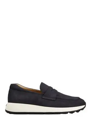 TOD'S Leather Loafers With Penny Slot Detail - Multicolor