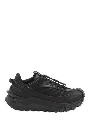 Moncler Low-top Trainers With Rubber Tread Sole - Black