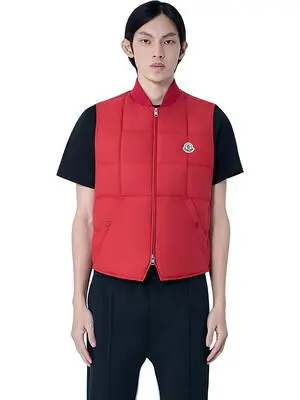 Moncler Elberton Quilted Padded Vest - Red