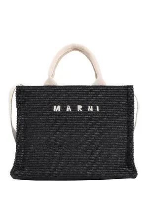 Marni Raffia East-west Tote Bag - Black