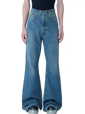 Rick Owens Denim Bolan Bootcut Pants - Blue