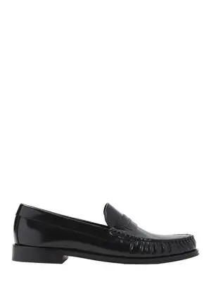 TOM FORD Calf Leather Penny Loafers - Black