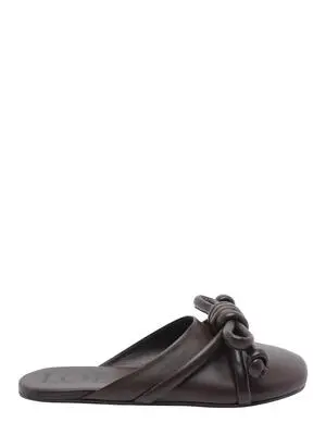 Loewe Flamenco Knot Mules - Brown