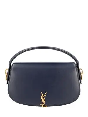 Saint Laurent Voltaire Bag With Logo - Blue