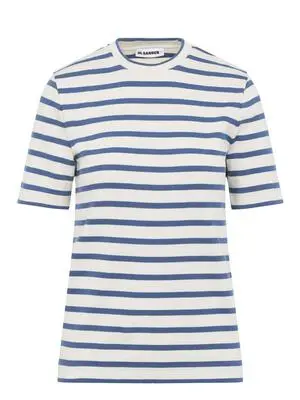 JIL SANDER Striped Cotton T-shirt - Multicolor