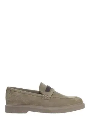 Brunello Cucinelli Suede Loafers With Jewel Embellishment - Multicolor
