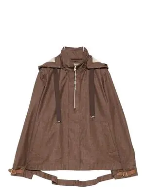 Herno Hooded Blouson Jacket With Buckle Detail - Multicolor