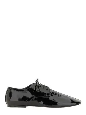 Dries Van Noten Glossy Leather Lace-up Shoes - Black