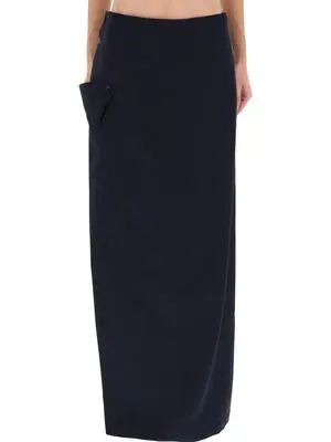 JEAN PAUL GAULTIER The Wraparound Pants Skirt - Blue