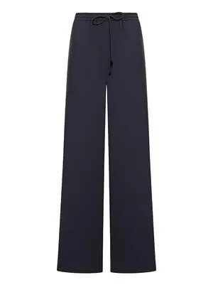 MAX MARA Max Mara Women Wide Trousers In Washed Silk