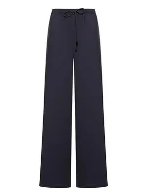 Max Mara Wide Leg Silk Trousers - Multicolor