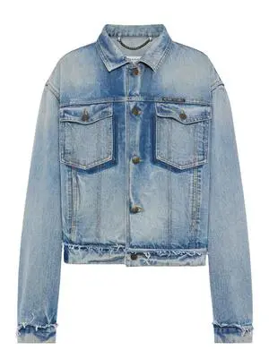 MAISON MARGIELA Light Cotton Denim Jacket - Blue
