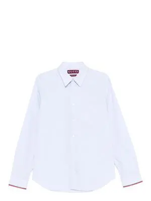 Gucci Gucci Blue Shirts Men Blue