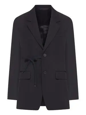 Balenciaga Barathea Tailored Wool Jacket - Black