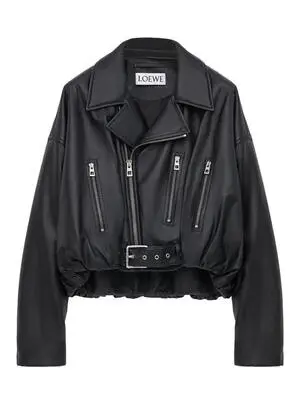 Loewe Lambskin Biker Jacket - Black