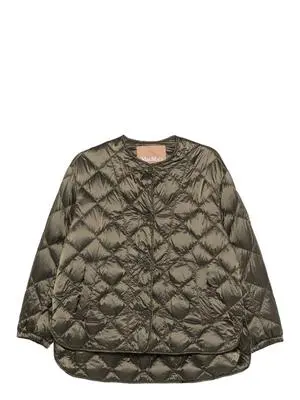 Max Mara Quilted Button-fastening Jacket - Green