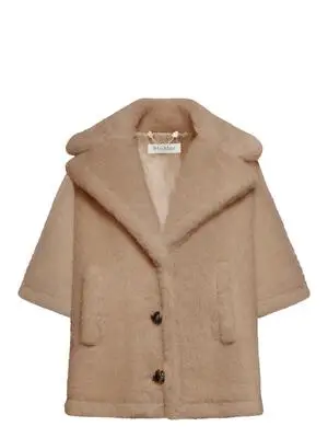Max Mara Corvino Teddy Short Coat - Cream