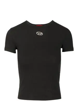 DIESEL® Slim Fit T-shirt With Oval D Logo - Black