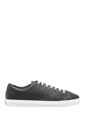 Prada Low-top Sneakers With Debossed Logo - Black