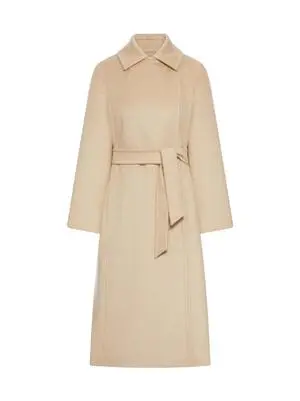 Max Mara Riccio Camel Coat - Multicolor