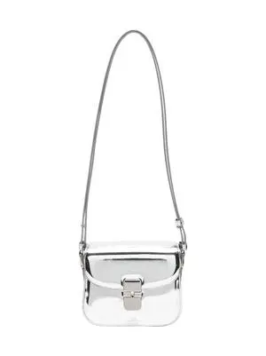A.p.c. A.P.C. Rectangular Shoulder Bag With Turnlock Fastening Silver