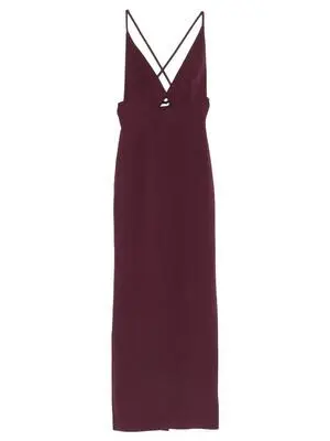 Solace London Dark Maxi Dress - Red