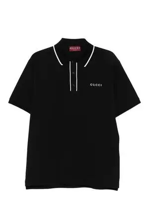 Gucci Polo Shirts - Black