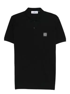 Stone Island Logo Cotton Polo Shirt - Multicolor