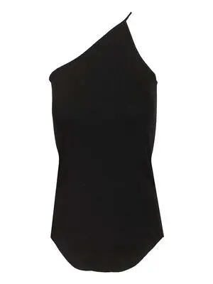 Rick Owens Asymmetrical Tank Top - Black