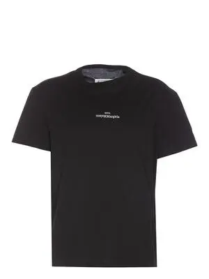 MAISON MARGIELA Distorted Logo T-shirt - Black