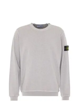 Stone Island STONE ISLAND Logo Crewneck Sweatshirt Gray