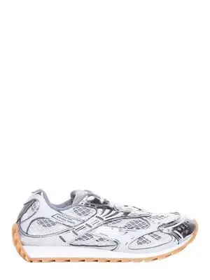 Bottega Veneta Orbit Technical Fabric Sneakers - Silver