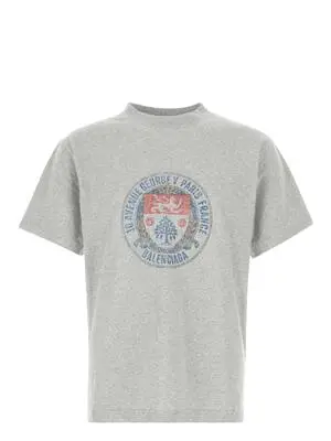 Balenciaga Balenciaga Men Grey Cotton T-Shirt Gray