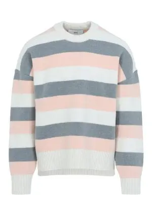 AMI Paris Striped Crewneck Sweater - Multicolor