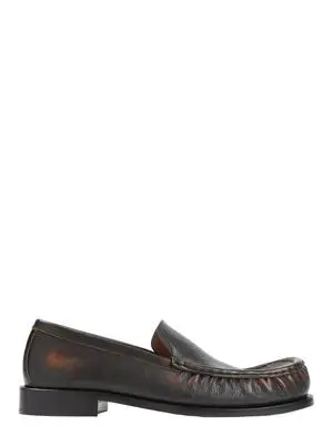 Dries Van Noten Brown Calf Leather Loafers - Multicolor