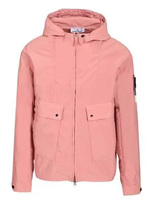 Stone Island Short Hooded Parka - Purple