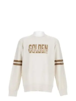 GOLDEN GOOSE Oversized Crewneck Sweatshirt With Vintage Effect - Multicolor
