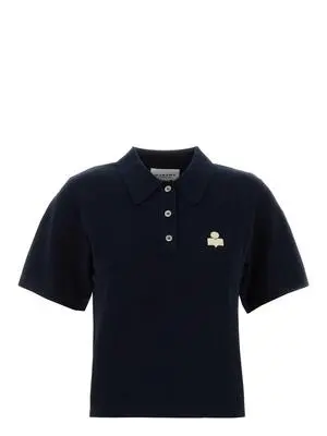 Isabel Marant Étoile Althea Polo Shirt - Blue