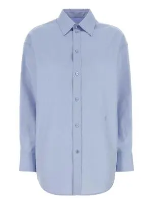 Saint Laurent Powder Oxford Shirt - Blue