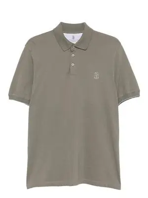 Brunello Cucinelli Brunello Cucinelli Green Polo Shirts Men Green