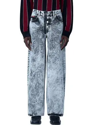 Martine Rose Coated Denim Jeans - Gray