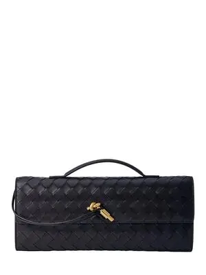 Bottega Veneta Long Andiamo Clutch - Brown