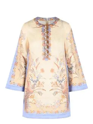 Zimmermann Indra Tunic Mini Dress - Cream
