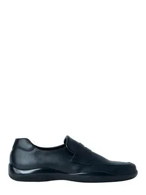 Prada Leather Loafers - Black